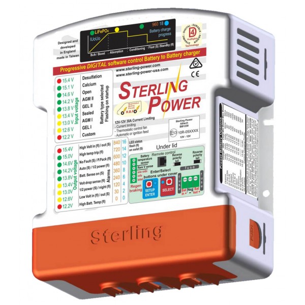 Sterling 12V Battery to Battery Charger BB1230: 30 Amp - RoadPro