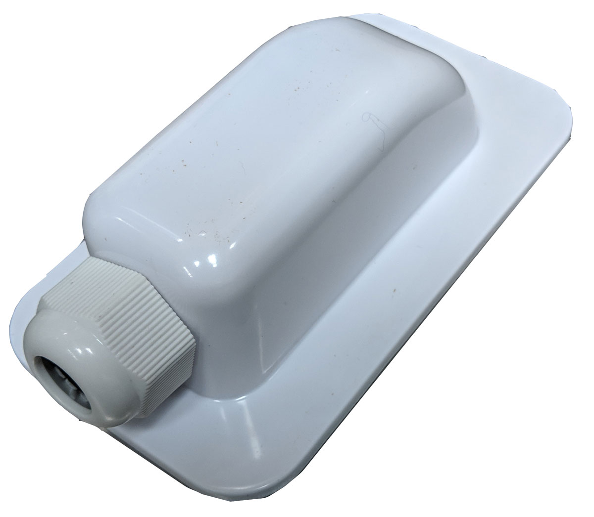 1-hole Waterproof Cable Box (6-12mm Gland) White - RoadPro